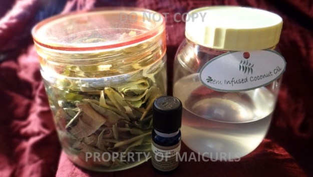 DIY Neem Infused Coconut Oil (Recipe 5) | Maicurls